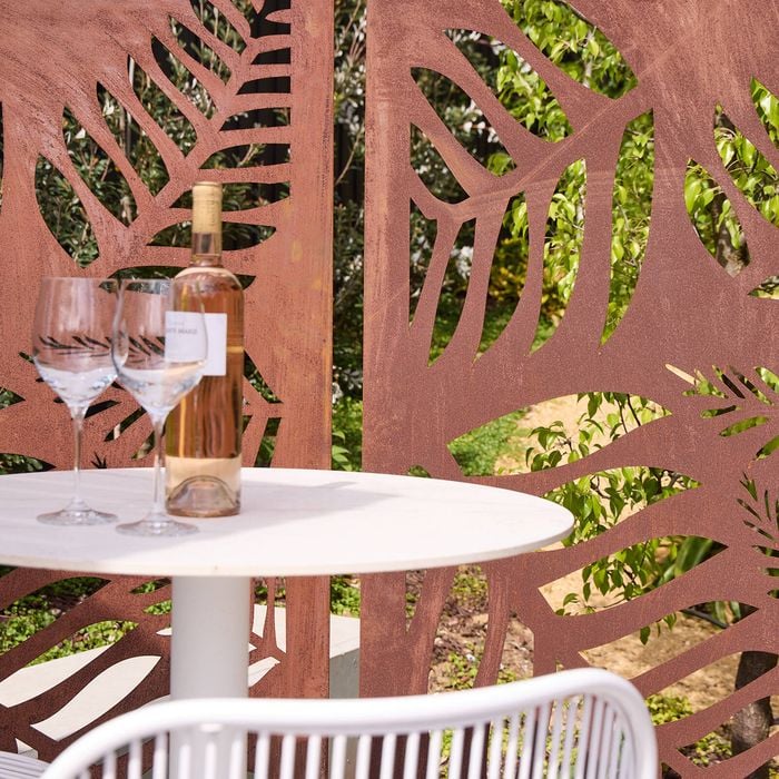 Tuscan Path 1800 x 900mm Fern Rust Screen Panel - Bunnings Australia