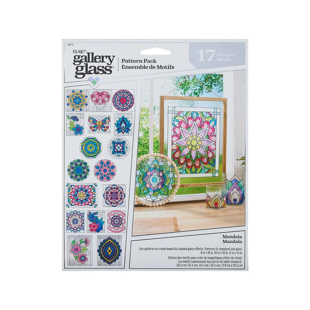 Plaid Gallery Glass Mandala Pattern Pack - 17 Pack - Bunnings New Zealand