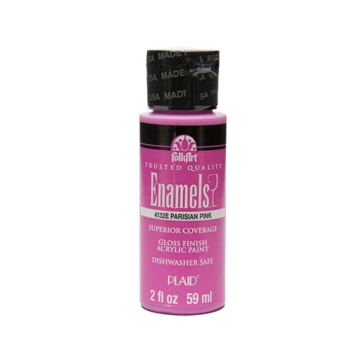 Folk Art 59ml Parisian Pink Enamel Paint - Bunnings New Zealand