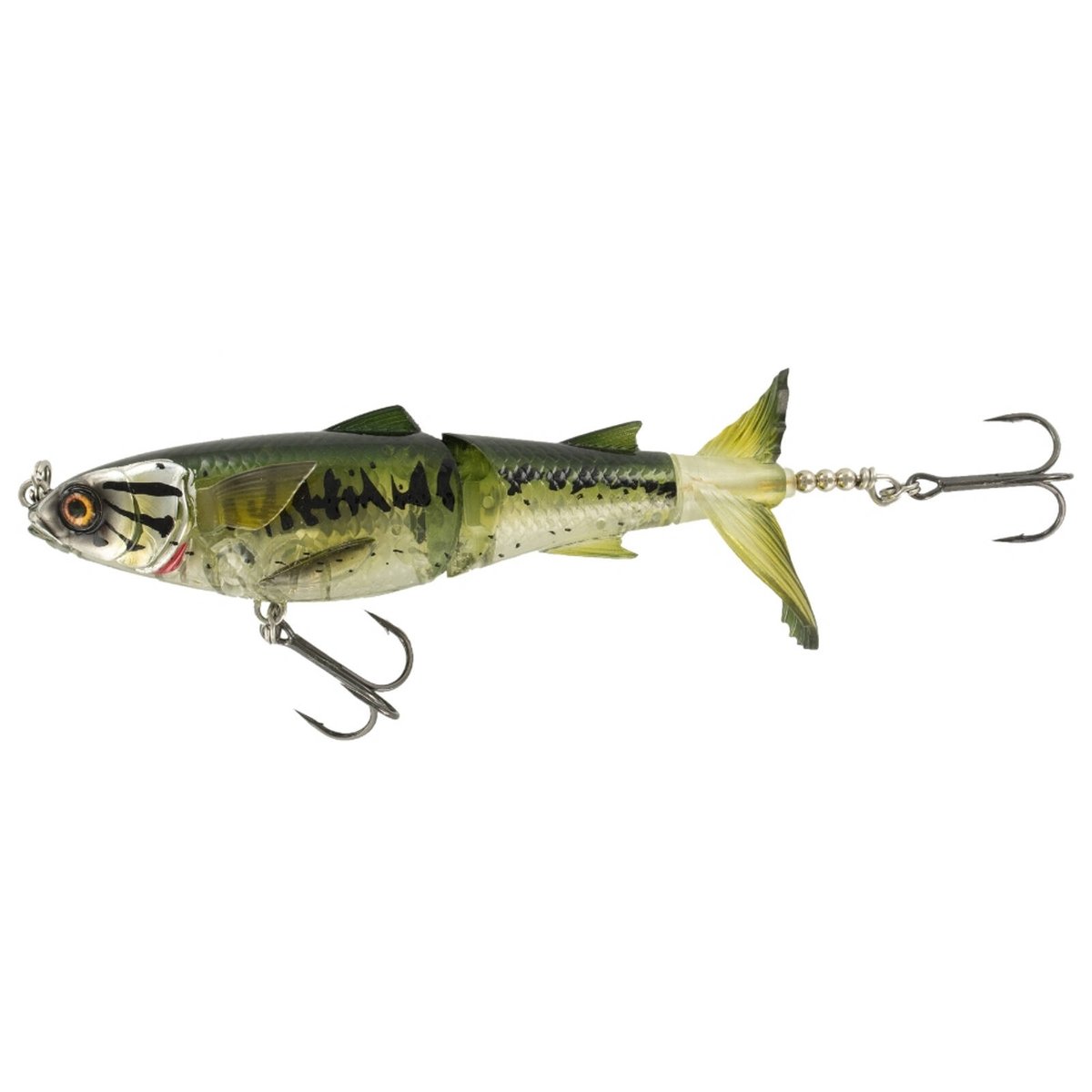 Chasebaits Lures Drunken Mullet 95mm Offset Pop Tail Fishing Lure ...