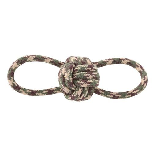 Paws & Claws Military 22cm Knotted Double Tugger Toy Assorted ...