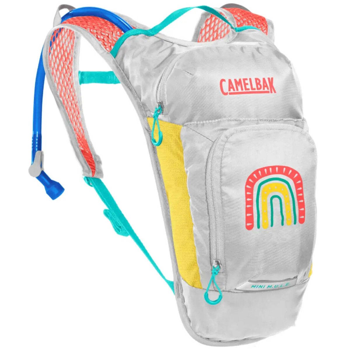 Camelbak Mini MULE 1.5L Kids Sports Hydration Pack - Grey / Rainbows ...