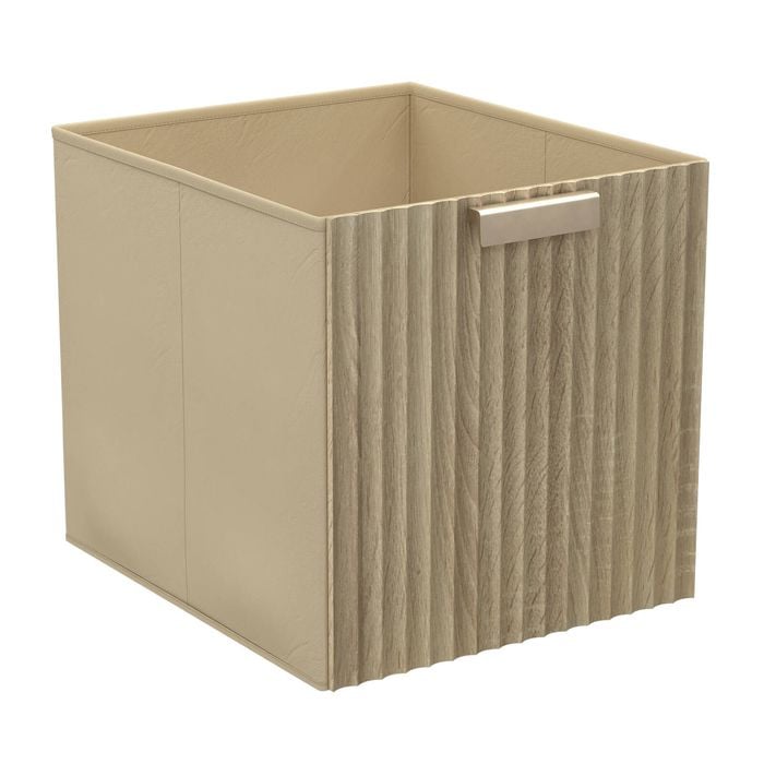 Flexi Storage Clever Cube Oak Timber Front Corrugated Insert - Bunnings ...