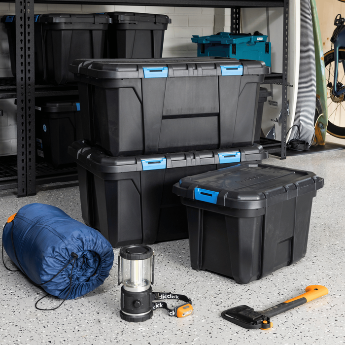 Inabox 100L Iron Black Heavy Duty Storage Container - Bunnings Australia