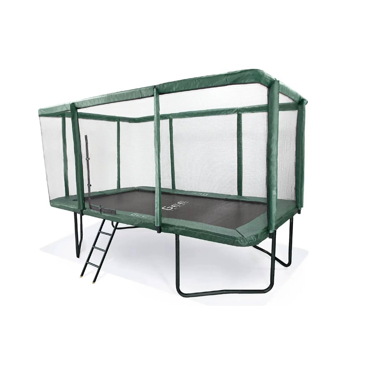 Geetramp Force 9ft X 14ft Rectangle Trampoline - Black Edition ...