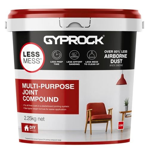 Gyprock CSR 2.25kg Less Mess Multi-Purpose Joint Compound - Bunnings ...