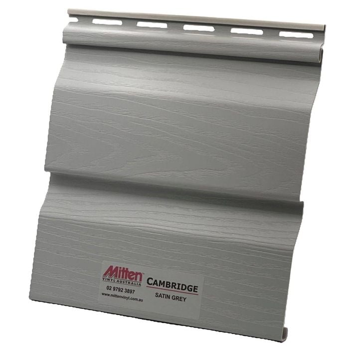 Mitten Vinyl Australia 5.84m shell Satin Grey Cambridge Vinyl Cladding ...