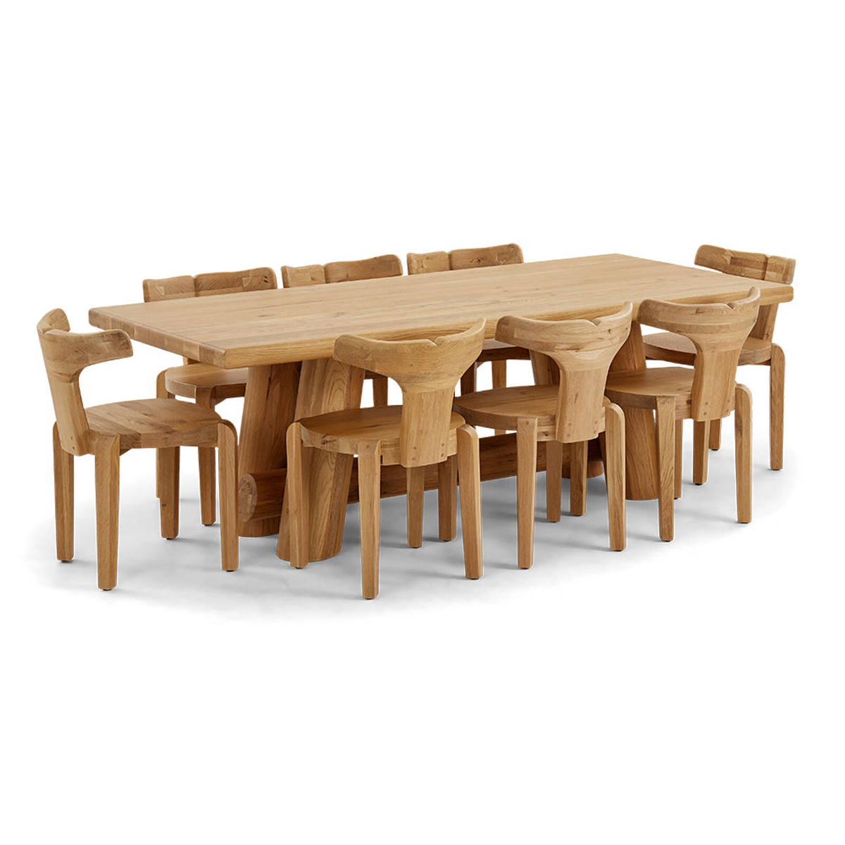Fingal Indoor 2.2m Timber Dining Setting with 8x Chairs - Bunnings ...