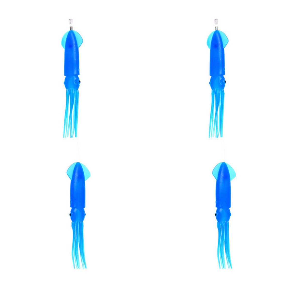 2PK Sea Pro 2 Squid Daisy Chain Offshore Trolling Lure 25.5x12cm - Blue ...