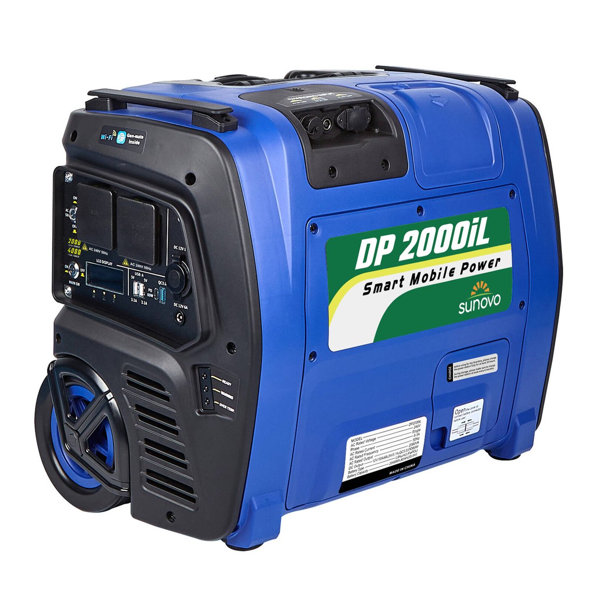 Hisen 2000W Portable Power Station Solar Inverter Generator Power ...