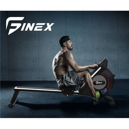 Finex Rowing Machine Rower Magnetic 16 Level Resistance - Bunnings ...