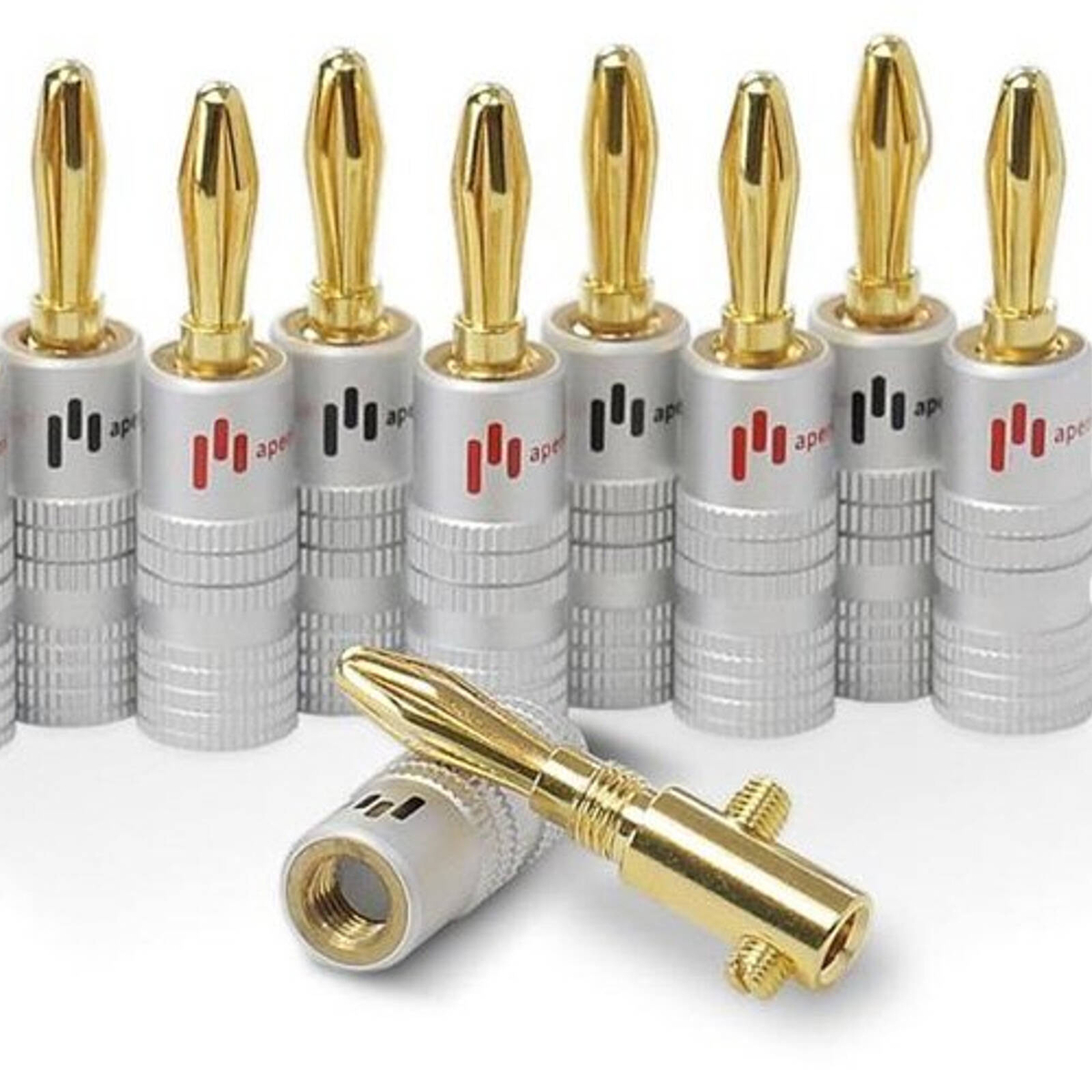 Aperion Audio Premium Quality Banana Plugs (5 Pairs) - Bunnings Australia