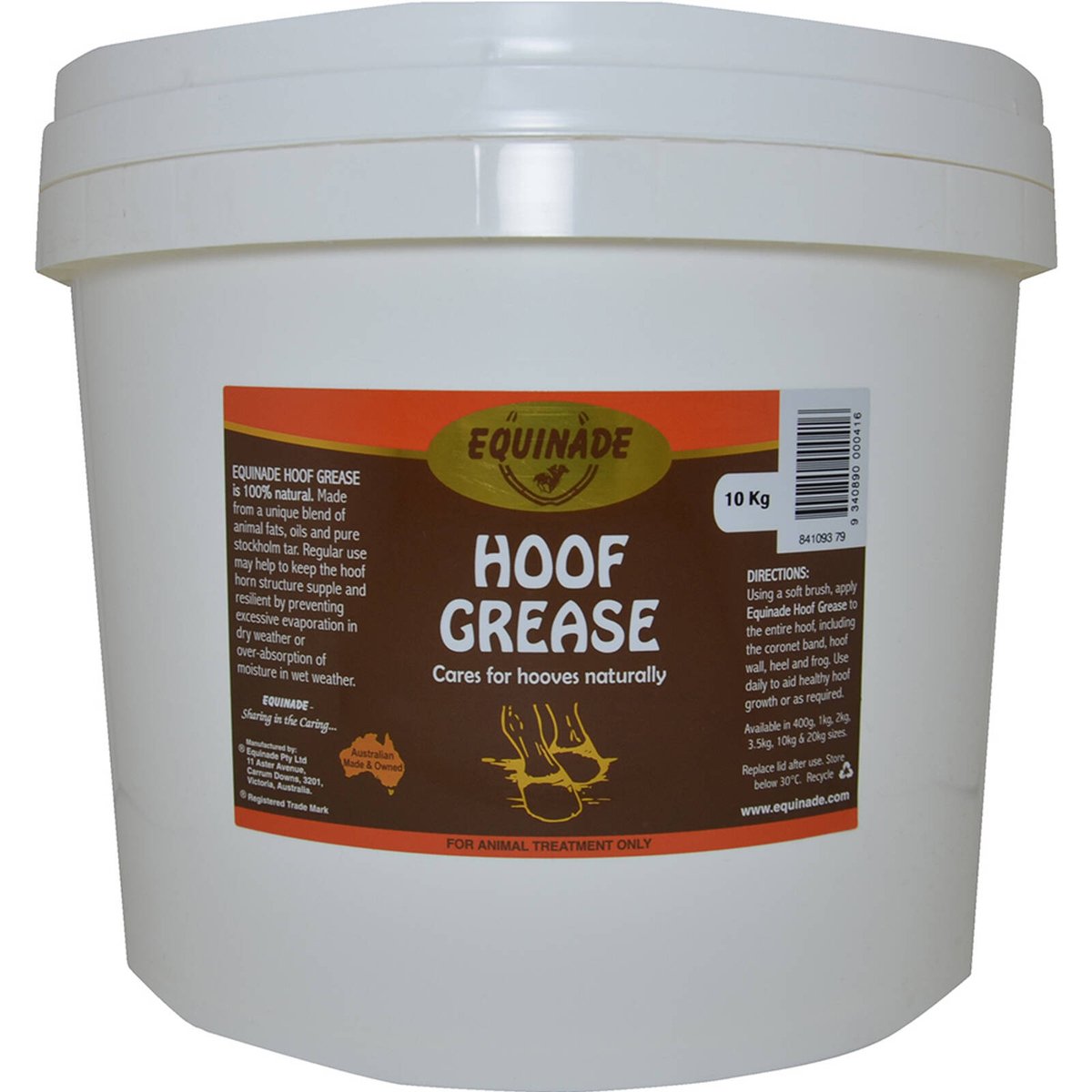 Equinade Hoof Grease Prevents Cracked Brittled Hooves 10kg - Bunnings ...