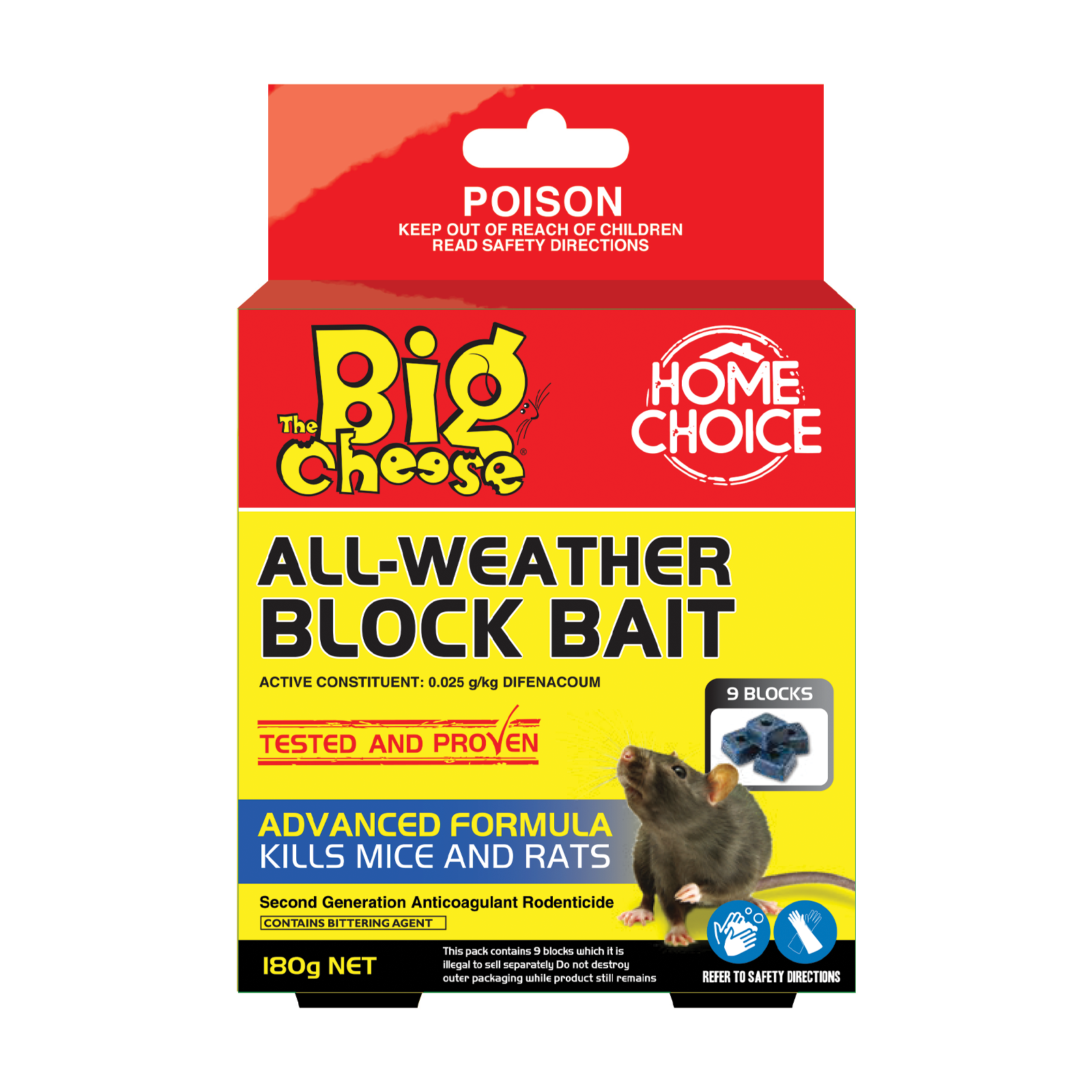 The Big Cheese 9 x 20g Home Choice All Weather Block Bait