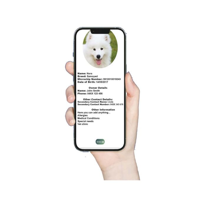 Smart Nfc Pet Tag With Smart Passive Tracking - Ideal For Dogs ...