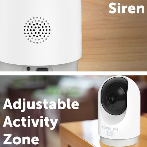 Orion Grid Connect Smart Wi-Fi Indoor Pan And Tilt 2K-Pro Security ...