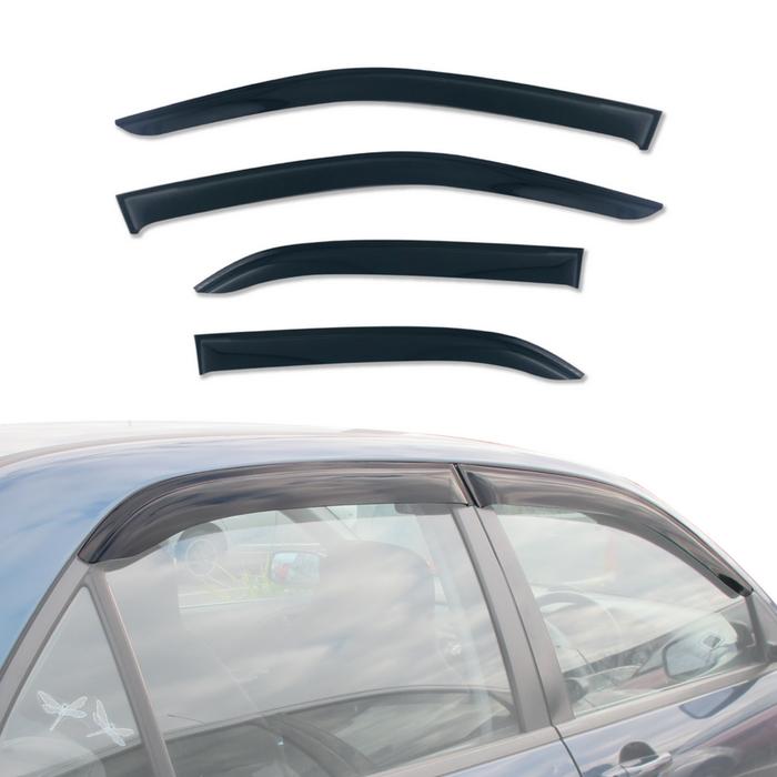 AUSGO Weather Shields for Mitsubishi Lancer Sedan 2003-2007 ...