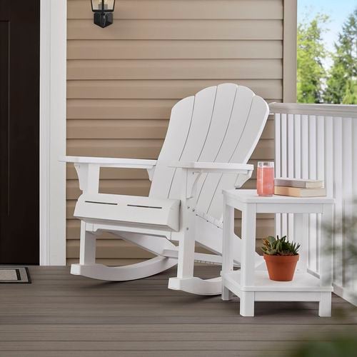 Keter Adirondack Everest Rocking Chair - White - Bunnings Australia
