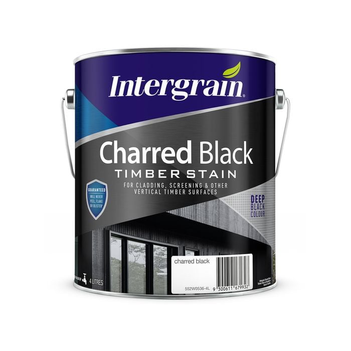 Intergrain 4L Charred Black Timber Stain - 4L - Bunnings Australia