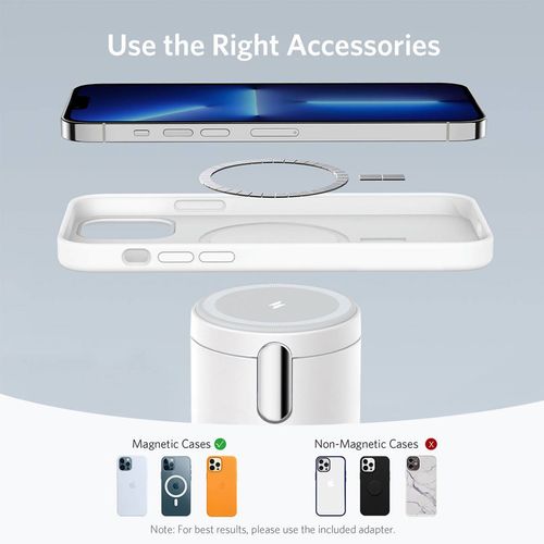 Anker Snap Charge Flip 623 Magnetic Wireless Charger (MagGo) White For ...