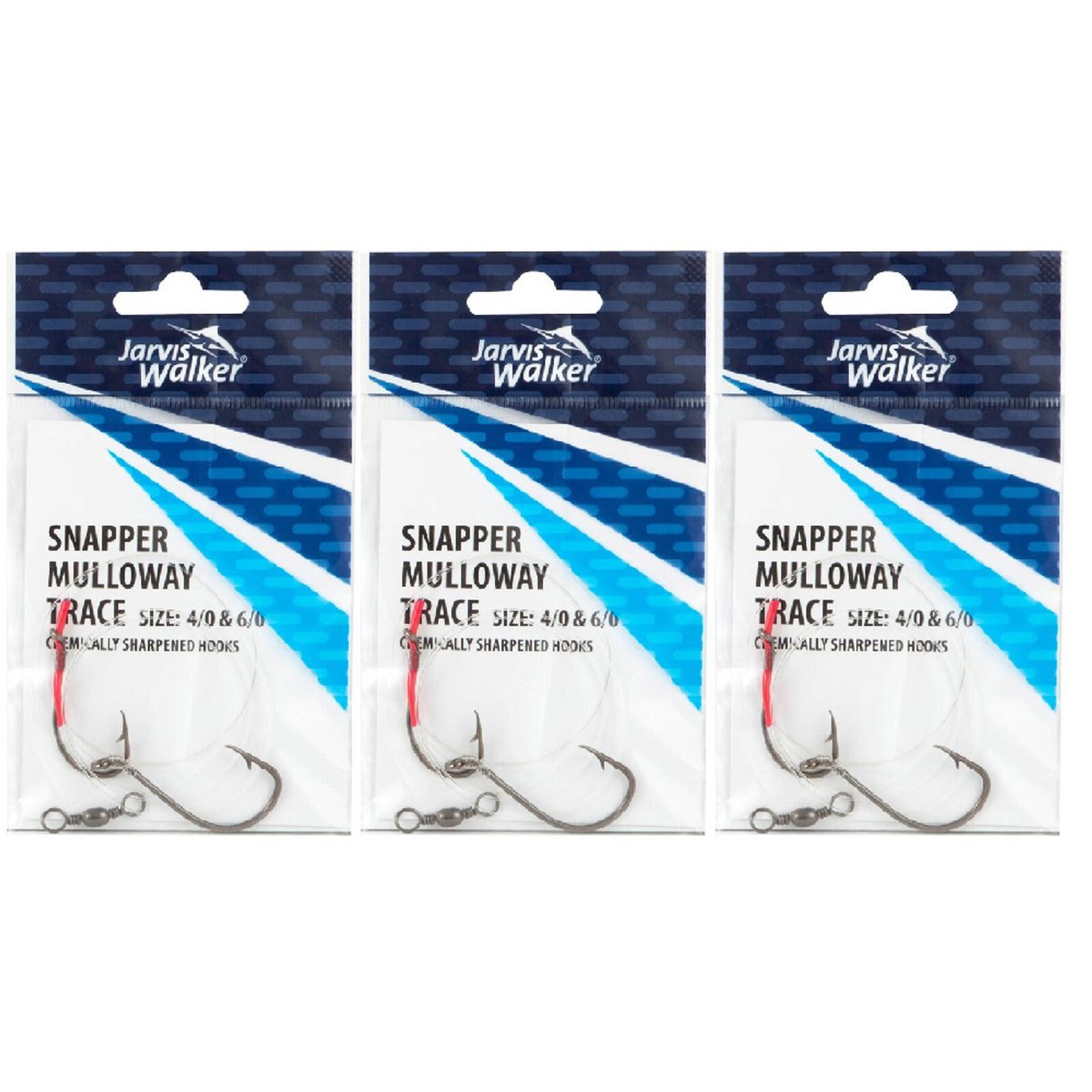3x Jarvis Walker Tangle Free Flathead Rig Hooks - Bunnings Australia