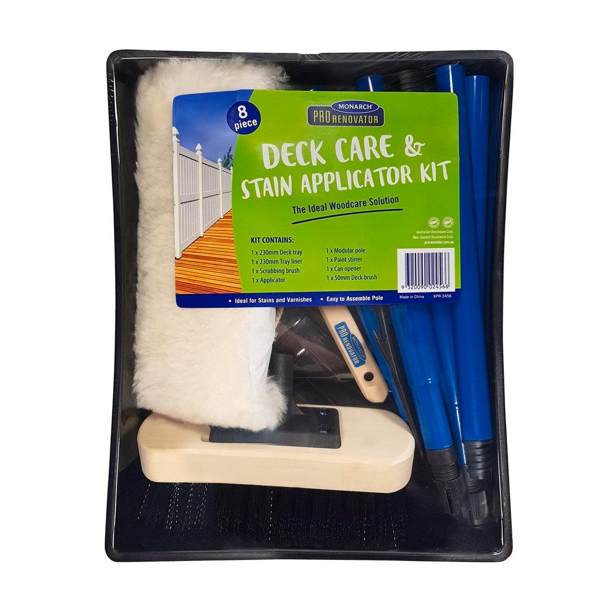 Monarch Pro Renovator 8 Piece Deck Care And Stain Applicator Kit ...