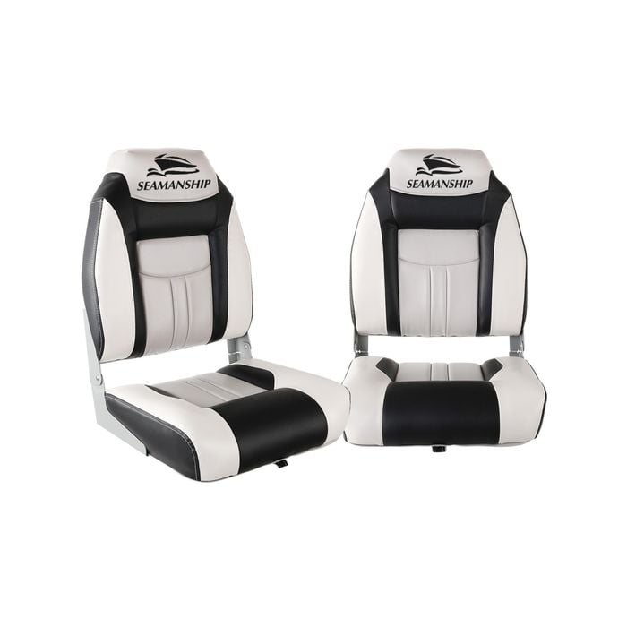 Seamanship 2X Folding Boat Seats Seat Marine Seating Set All Weather ...