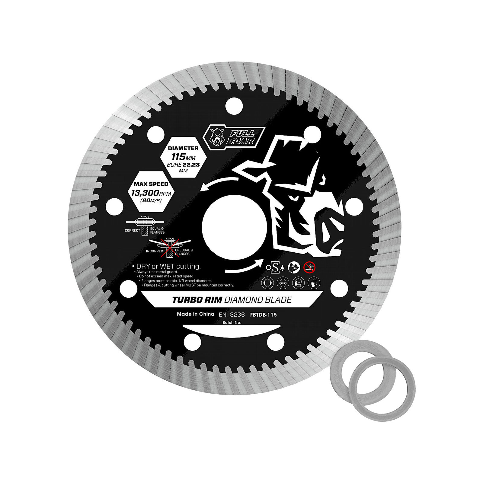 115mm Turbo Rim Diamond Blade | Full Boar NZ