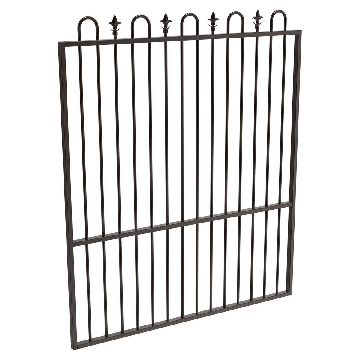 ProtectorAl 1201 - 1500 x 1800mm Black Aluminium Garden Gate Loop And ...