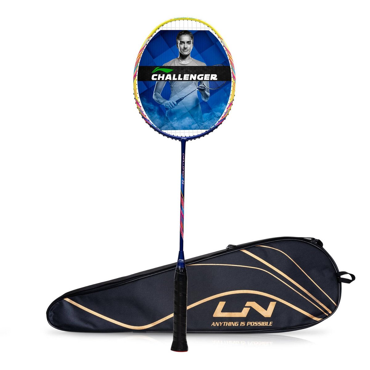 Li-Ning Challenger 24 Boost Carbon Graphite Strung Badminton Racket, 30 ...