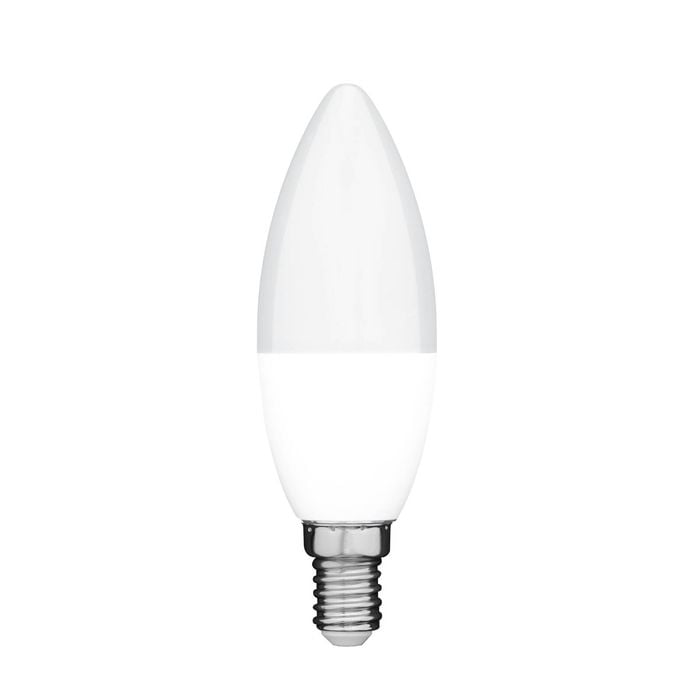 Arlec 5.5W 470lm Grid Connect Smart Candle CCT LED E14 Globe - Bunnings ...