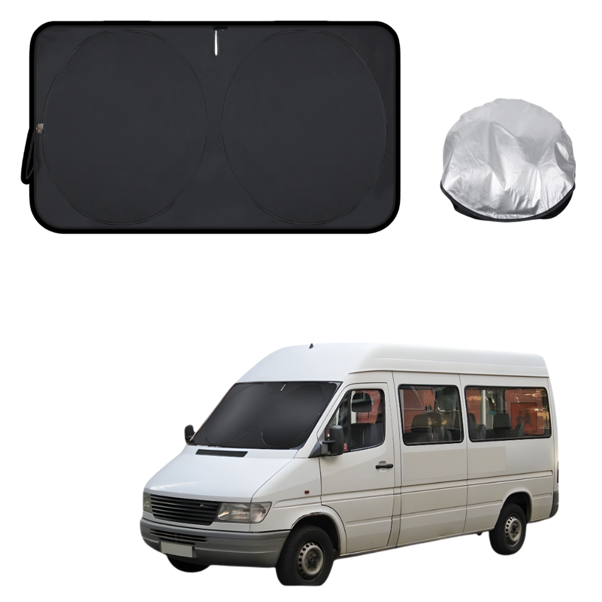 Front Windscreen Sun Shade for Mercedes-Benz Sprinter 1995 - 2006 (T1N ...