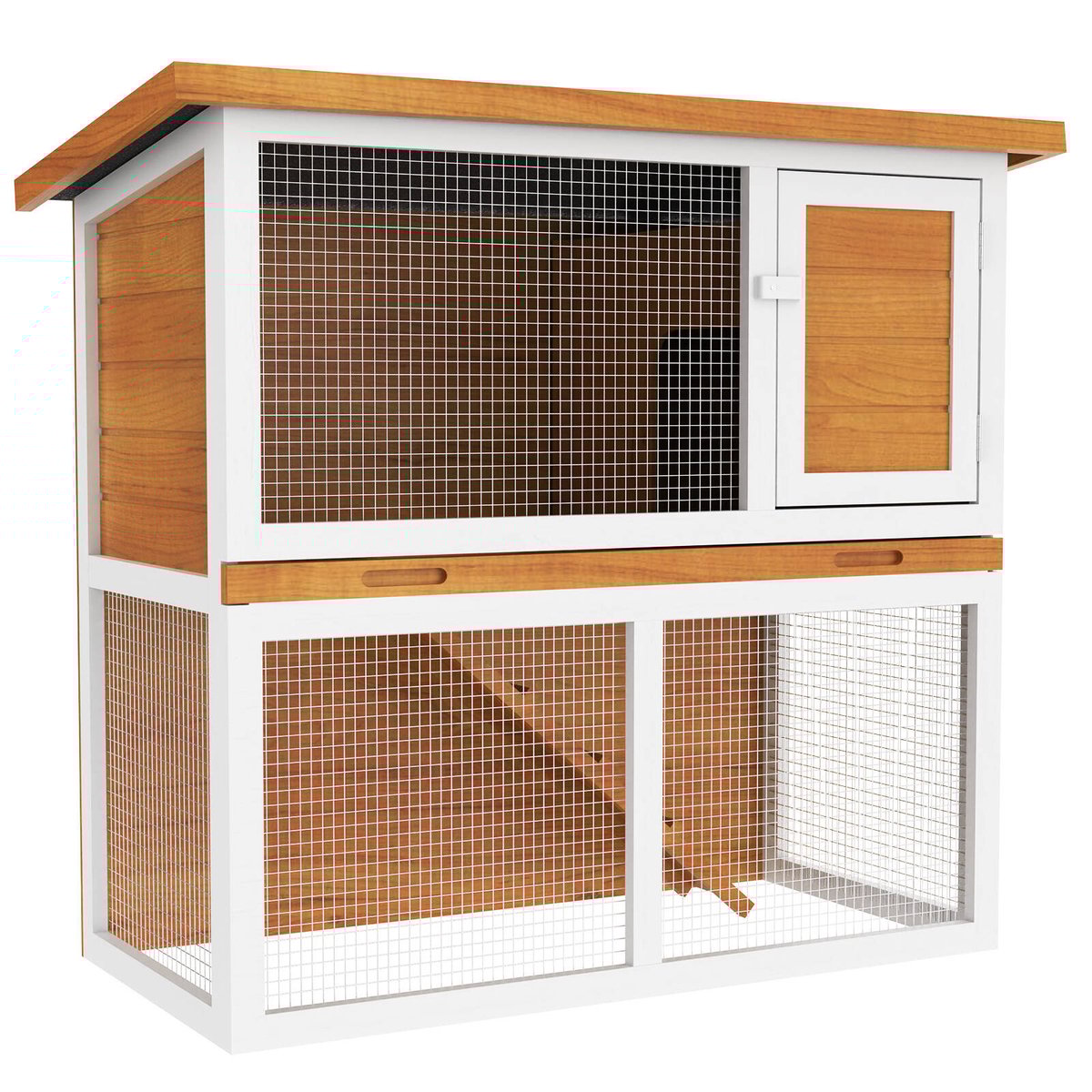Advwin Rabbit Hutch Bunny Cage Chicken Coop Wooden Large House ...
