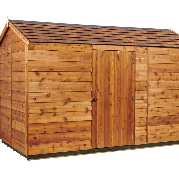 Duratuf 3.6 x 1.89m Regent Cedar Shingle Roof Shed - Bunnings New Zealand