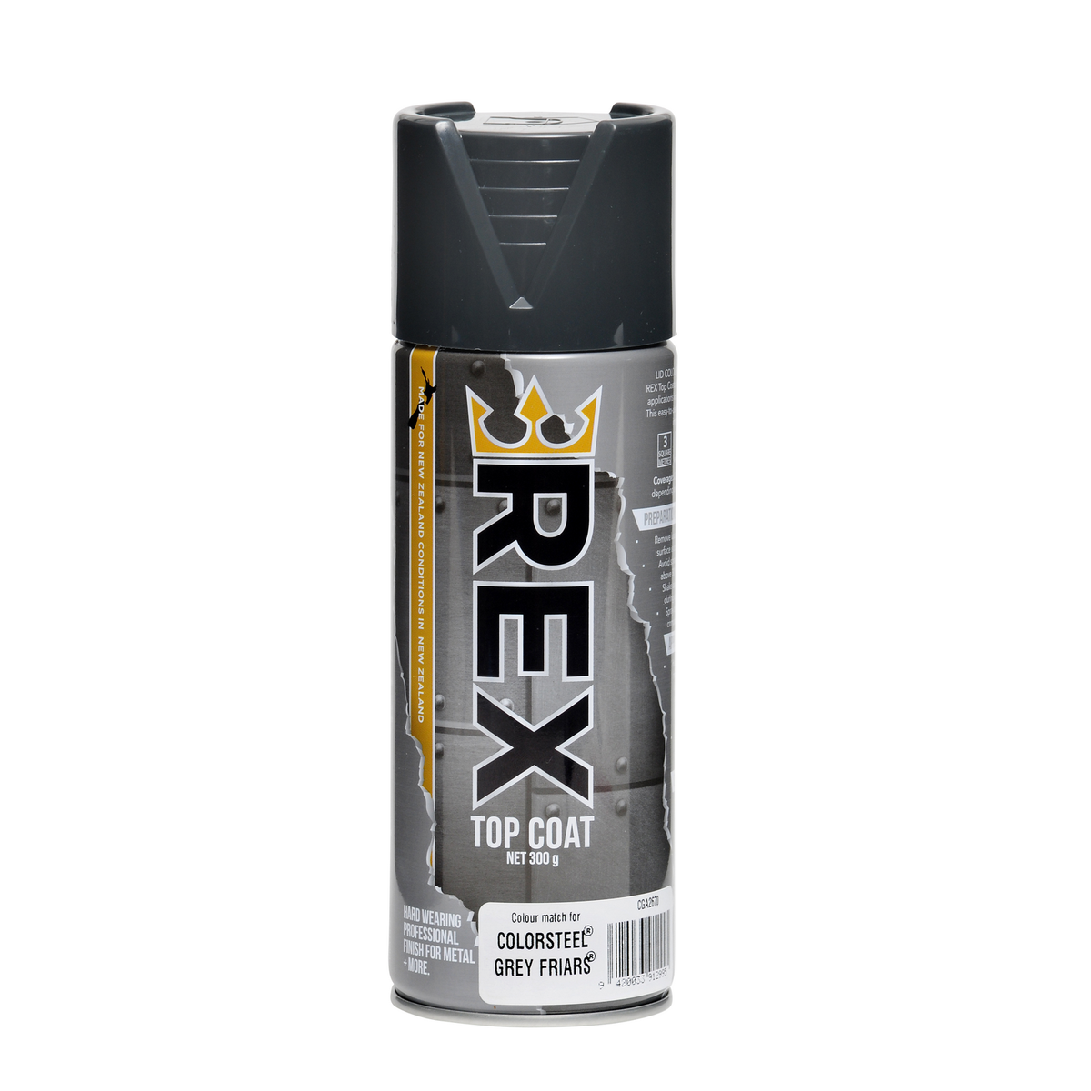 Rex 300g Metal Spray Paints - CS Grey Friars - Bunnings New Zealand