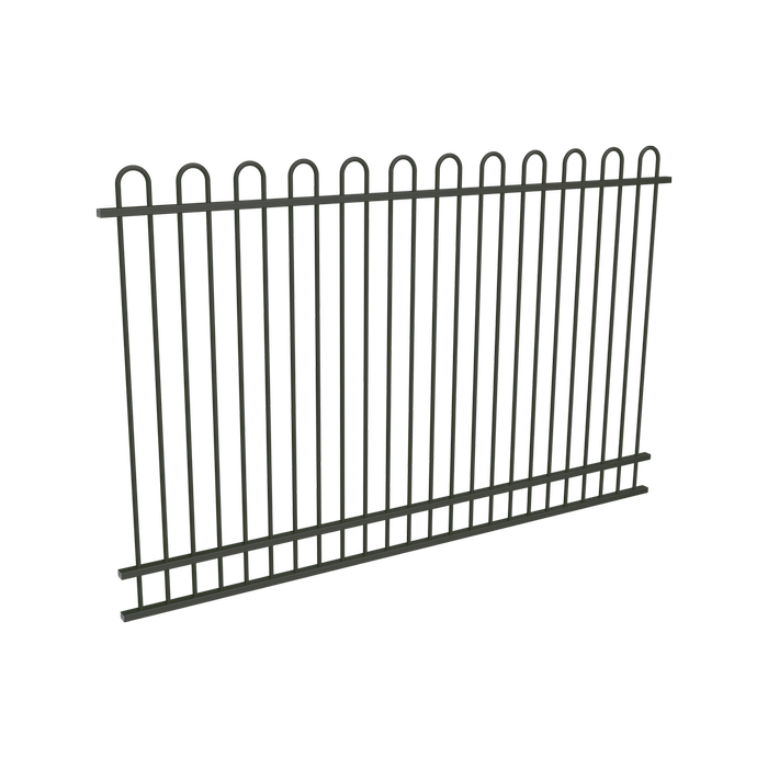 ProtectorAl 2400 x 1500mm Woodland Grey Aluminium Loop Top Pool Fence ...