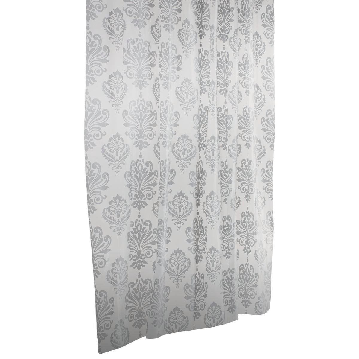 Barelli 180 x 180cm Fleur De Lis Peva Shower Curtain Bunnings New Zealand