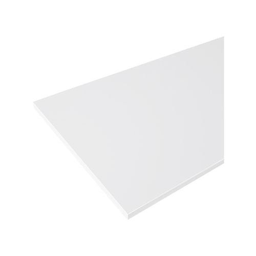 Practa 2400 x 600 x 25mm White Laminate Worktop - Bunnings Australia