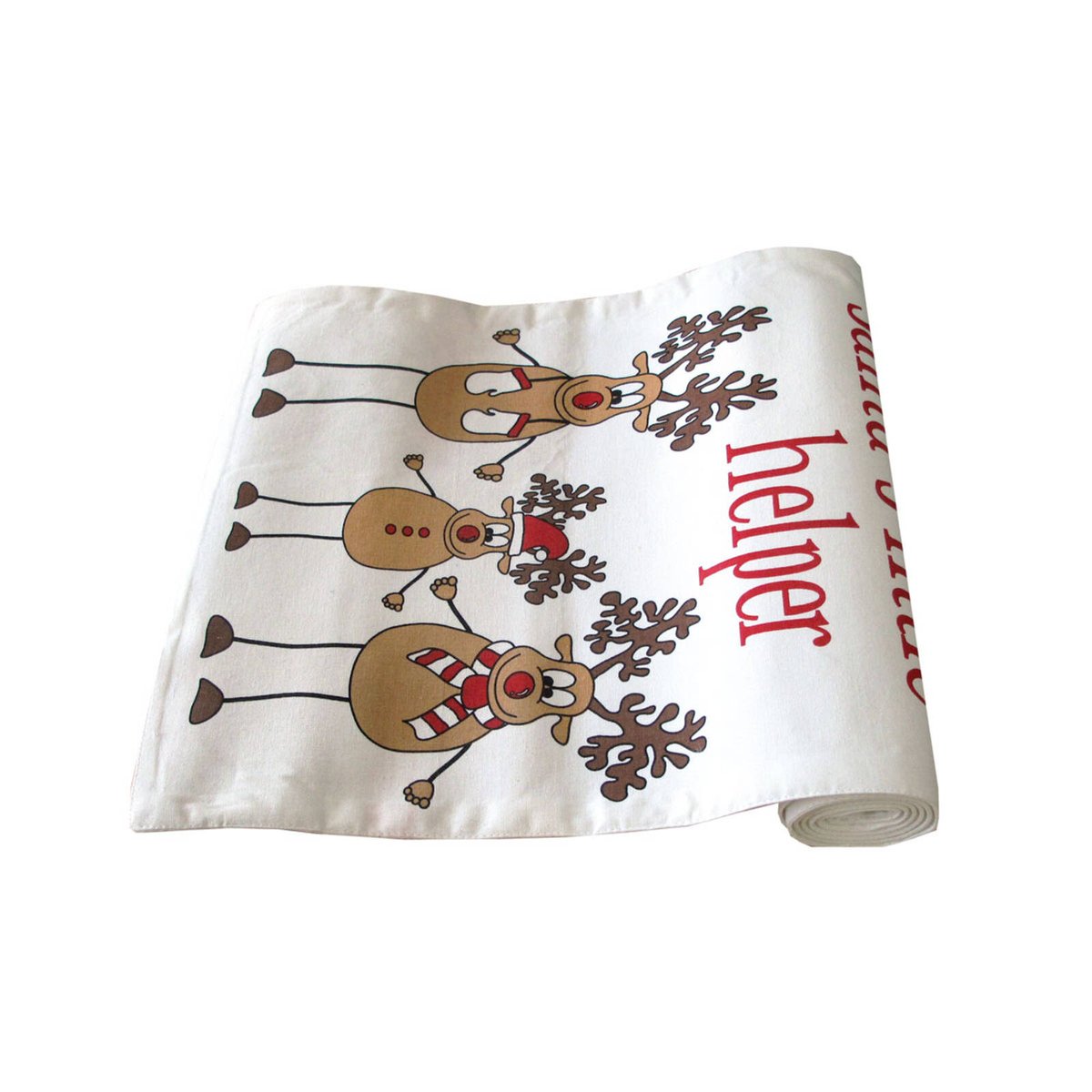 Santa's Little Helper Cotton Table Runner 33 x 180 cm - Bunnings Australia