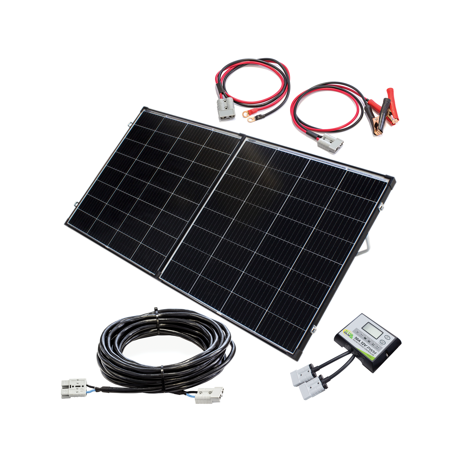 KT Solar 200W 12V Portable Folding Solar Panel Kit KT70731 Bunnings Australia