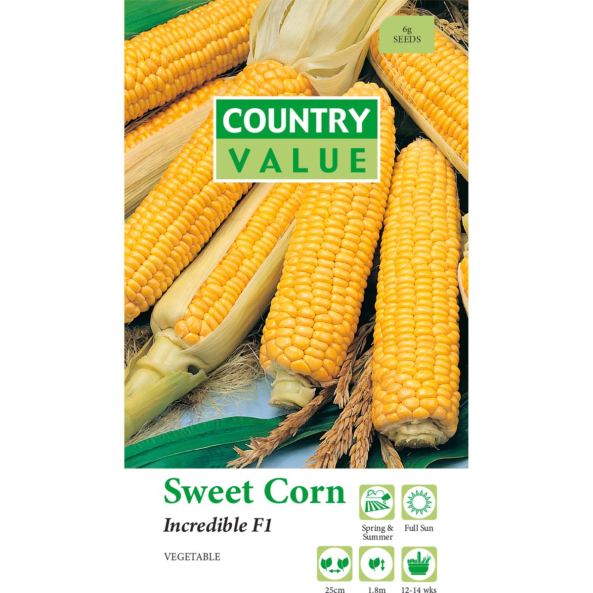 Country Value Incredible Sweet Corn Seed - Bunnings New Zealand