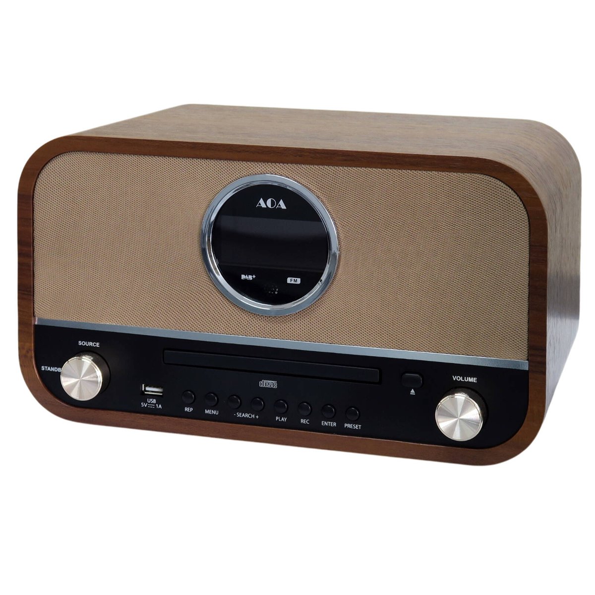 AOA RDF-CD200 BT DAB+ FM Radio CD Player USB Recording RMS15Wx2 ...