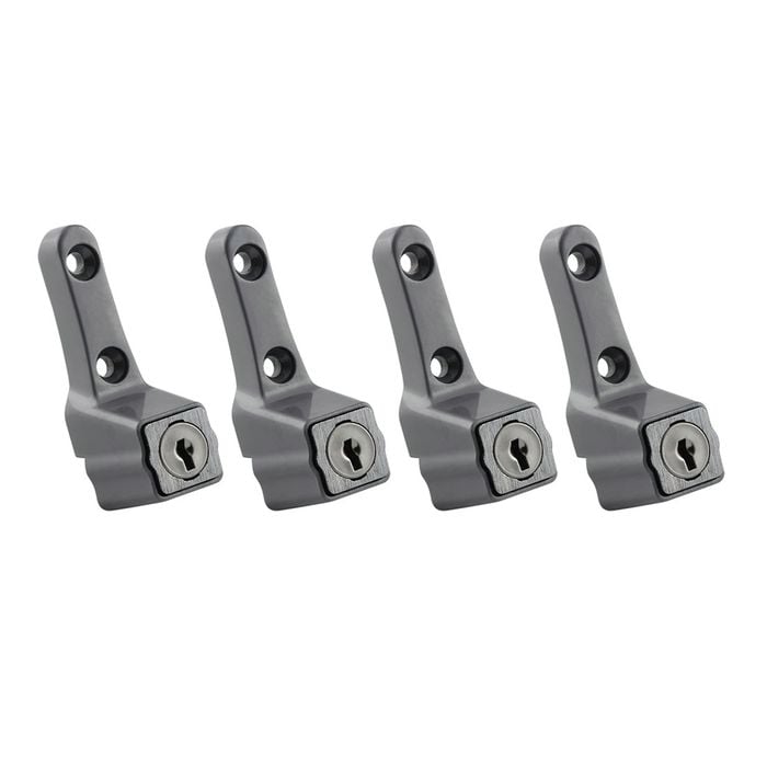 Ikonic Silver Sliding Window Lock - 4 Pack - Bunnings Australia