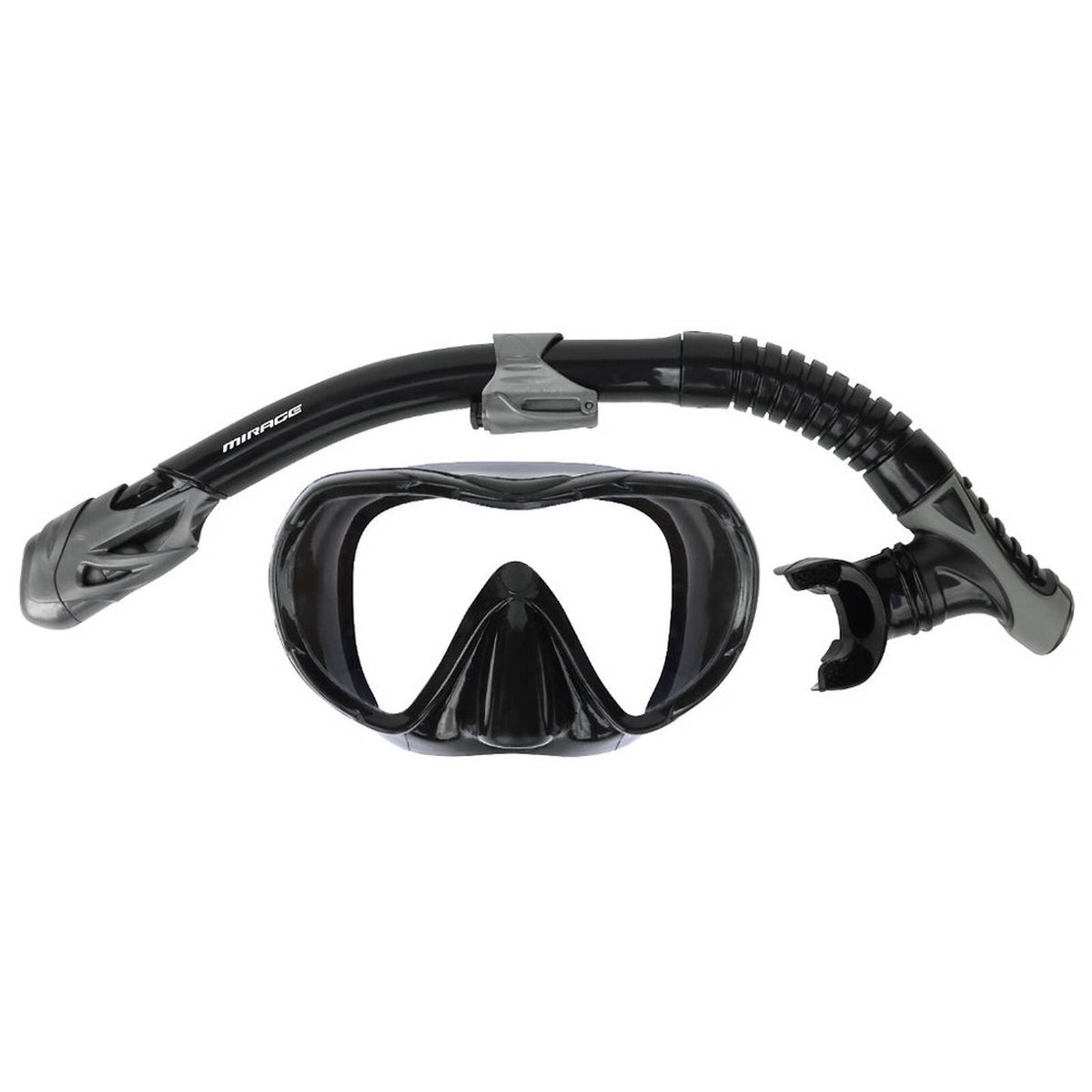 Mirage Infinity Dry Mask and Snorkel Set Adult Black - Bunnings Australia