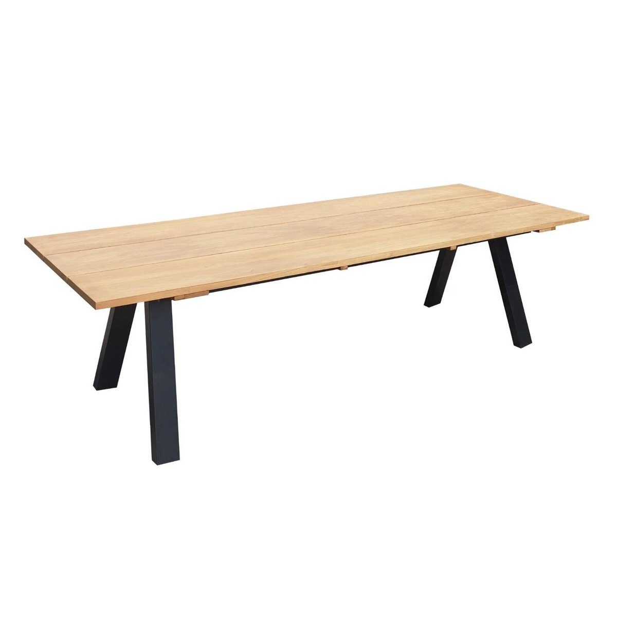 FurnitureOkay Teak Outdoor Dining Table (280x100cm) - Bunnings Australia