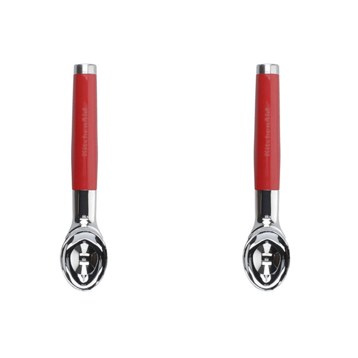 2PK KitchenAid Ice Cream Scoop Classic Gloss Handle 22cm - Empire Red ...