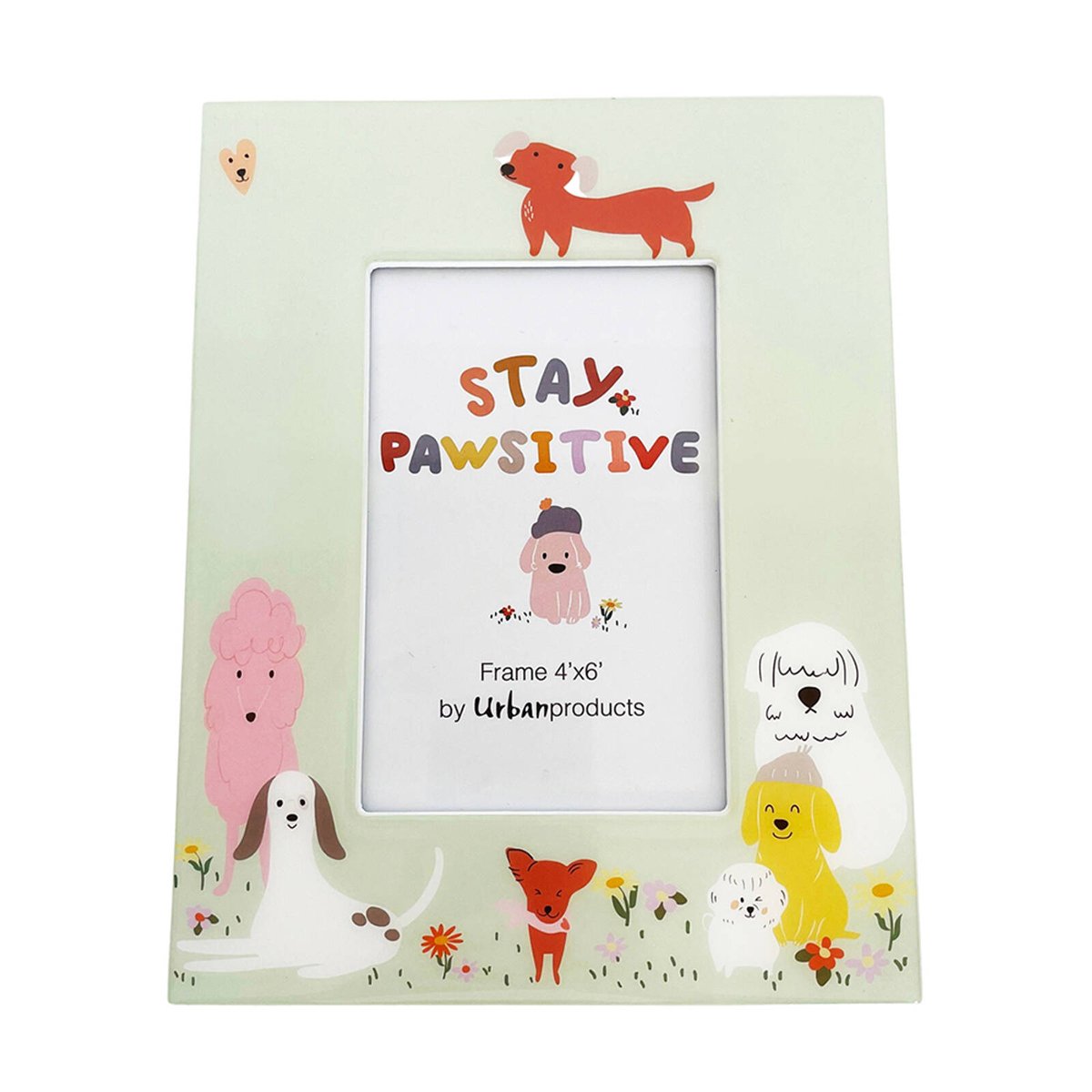 Urban Perfect Pets 23cm Stay Pawsitive Dog Photo Frame Picture Display ...