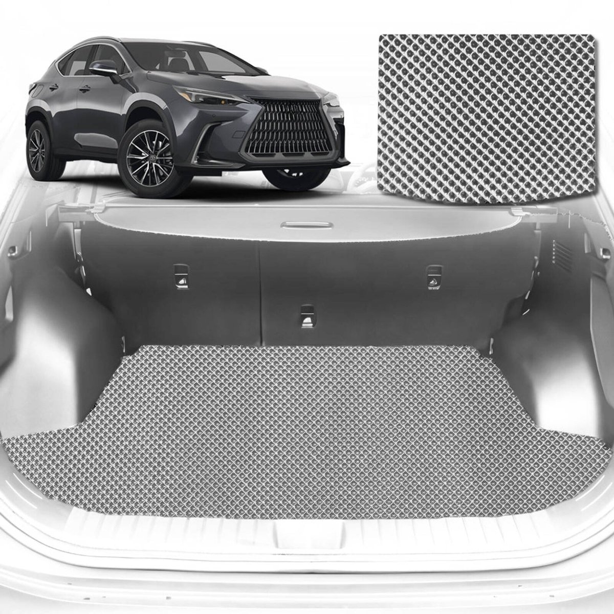 6D Diamond Car Boot Mat for All-new Lexus NX 2022-Current-Cargo Mat ...