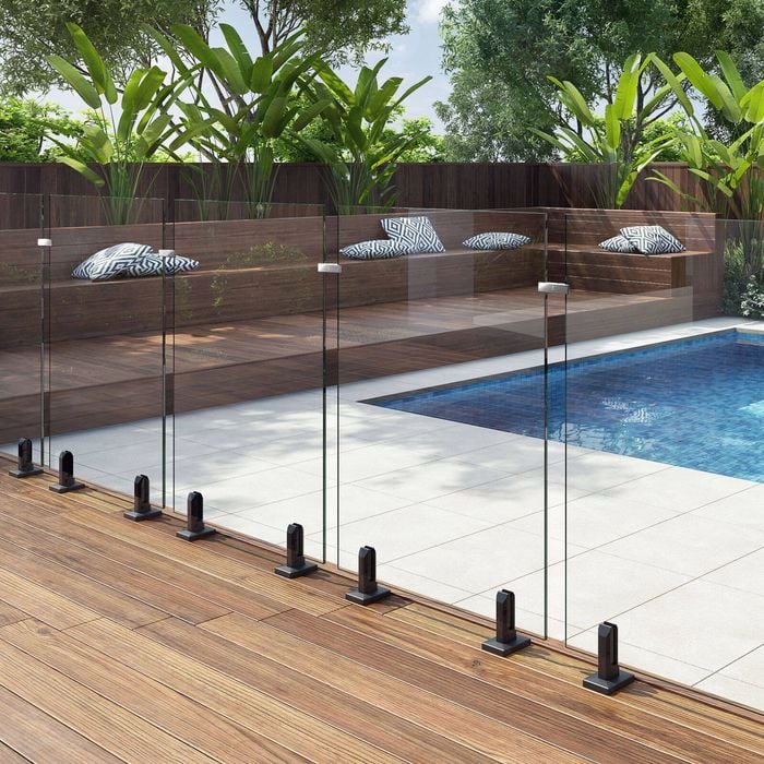 ProtectorAl 23 x 26 x 120mm Stainless Steel Glass to Glass Friction Fit ...