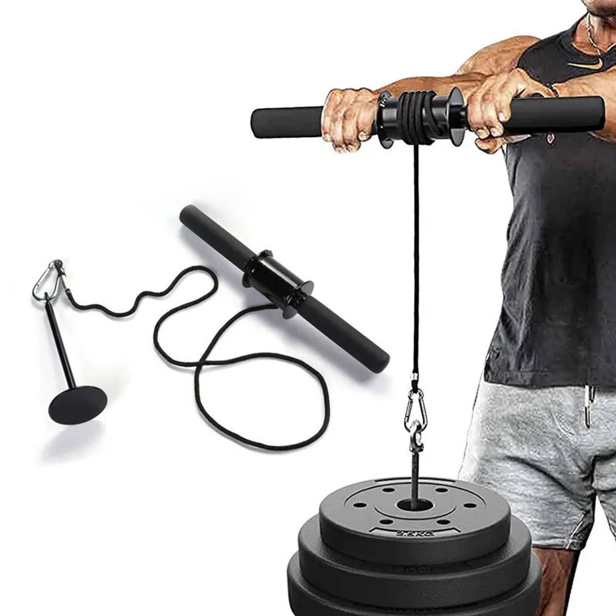NNEOBA Weight Lifting Rope Waist Roller Power Stick - Bunnings Australia
